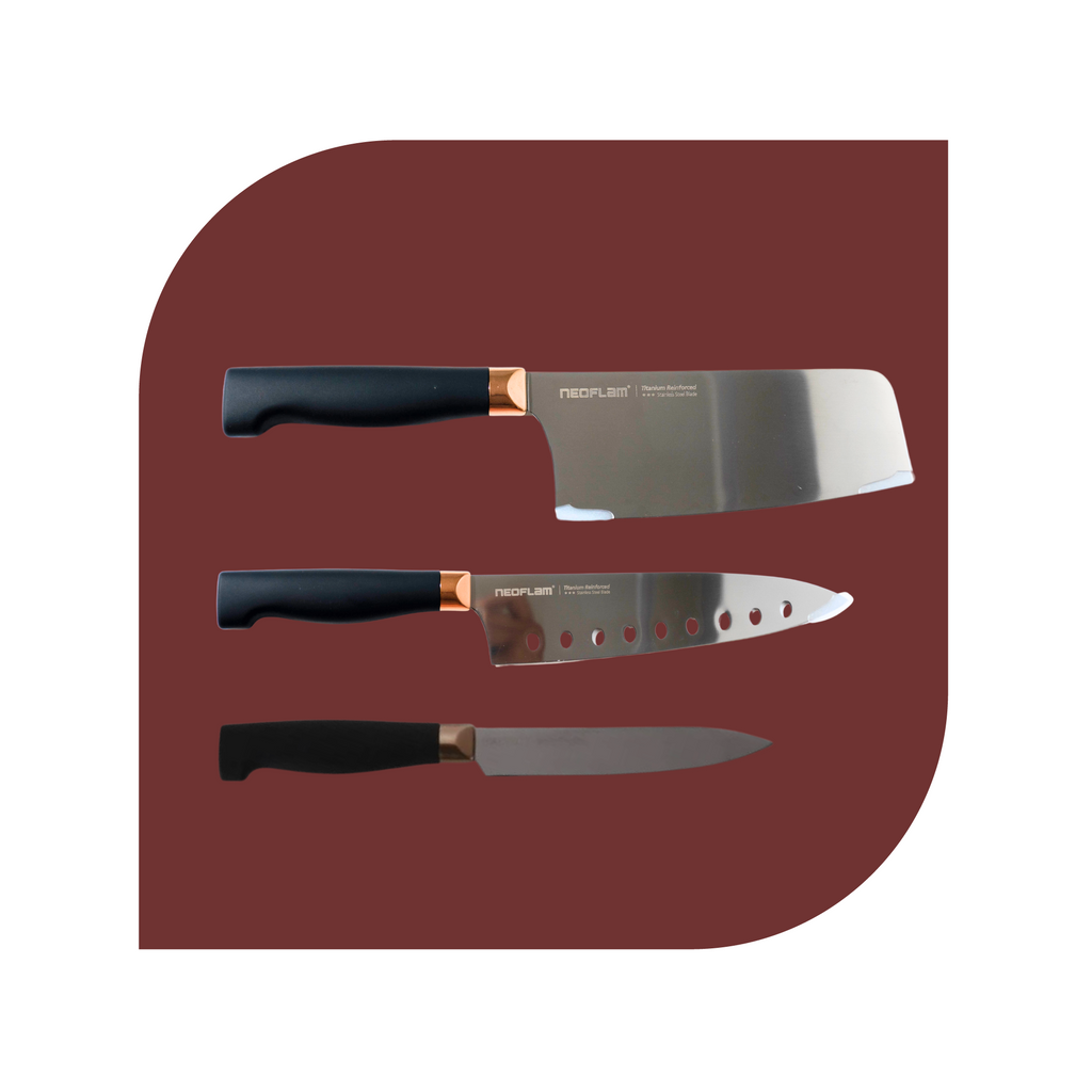 Neoflam Titanium Reinforced Stainless Steel Knives – Neoflam Malaysia