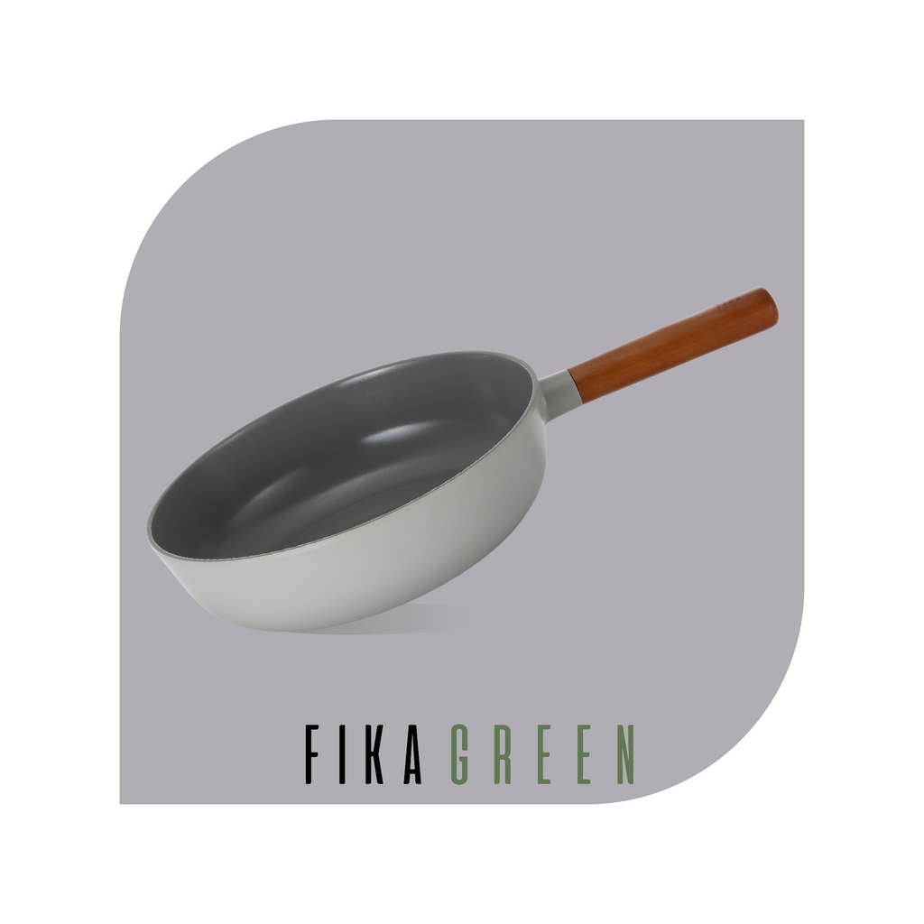 Neoflam FIKA Green 26cm Wok with Glass Lid – Neoflam Malaysia